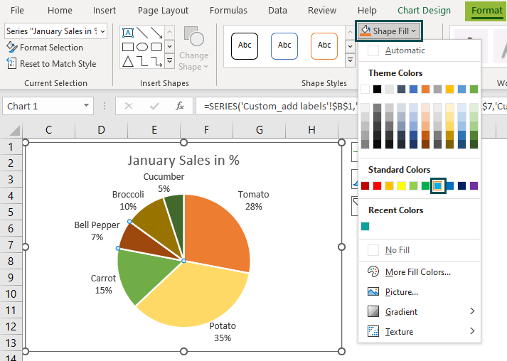 Excel Pie Chart How To Create Customize Top 5 Types 