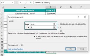 LARGE Excel Function - Formula, Examples, How to Use?