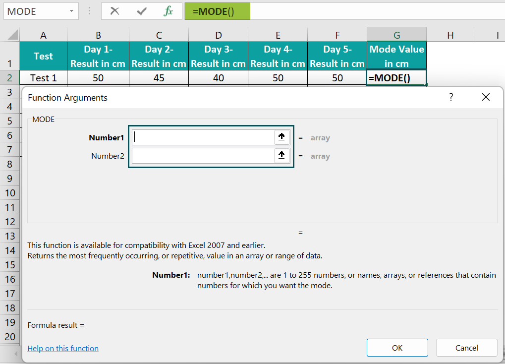 Mode Excel Function Formula Examples How To Use 