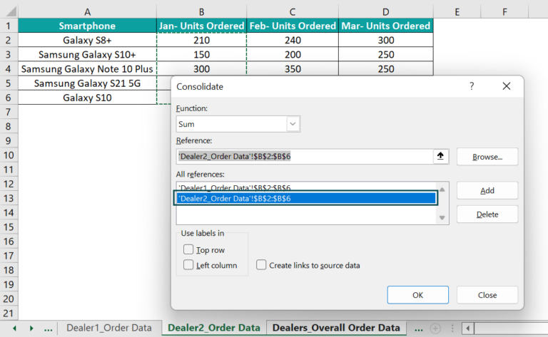 Consolidate Function In Excel - Formula, Examples, How to Use?