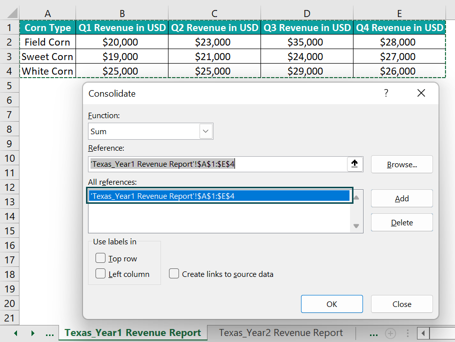 Consolidate Function In Excel - Formula, Examples, How to Use?