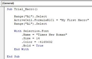 VBA Code - How to Write & Execute VBA Code with Examples