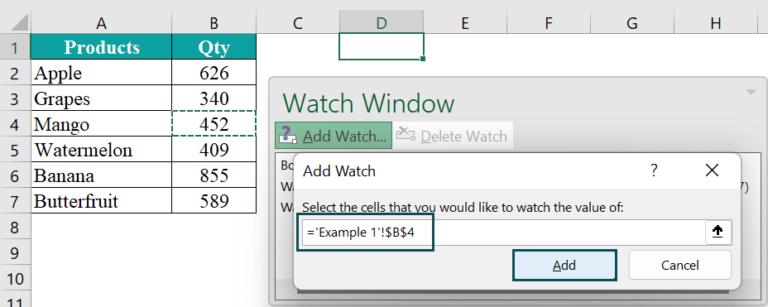 Watch Window in Excel - What is it, Examples, How to Use?