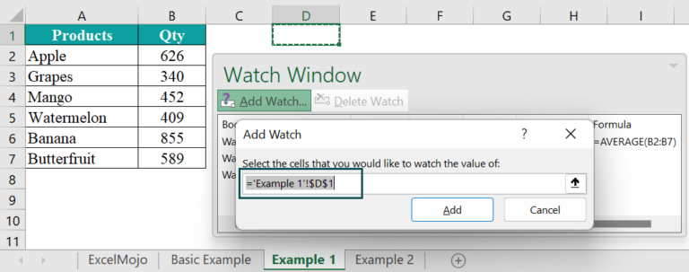 Watch Window in Excel - What is it, Examples, How to Use?