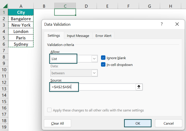 Drop Down List In Excel - Examples, How To Create, Add and Edit?
