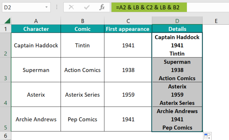 New Line In An Excel Cell - Top 3 Methods with Easy Examples