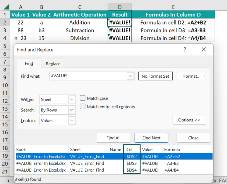 #VALUE! Error In Excel - Examples, How to Find and Fix it?