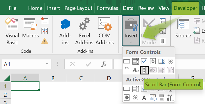 Scroll Bars In Excel - Examples, Uses, How To Create? Scroll Bars In Excel - Examples, Uses, How To Create?