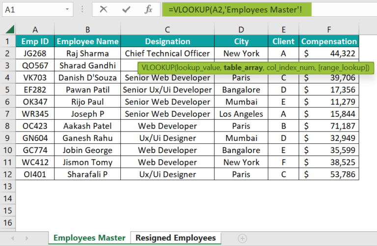 VLOOKUP From Another Sheet in Excel - Step by Step Examples