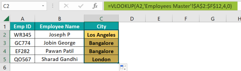 VLOOKUP From Another Sheet in Excel - Step by Step Examples
