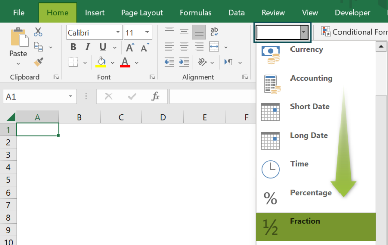 Fractions In Excel Shortcuts Examples How To Use Write