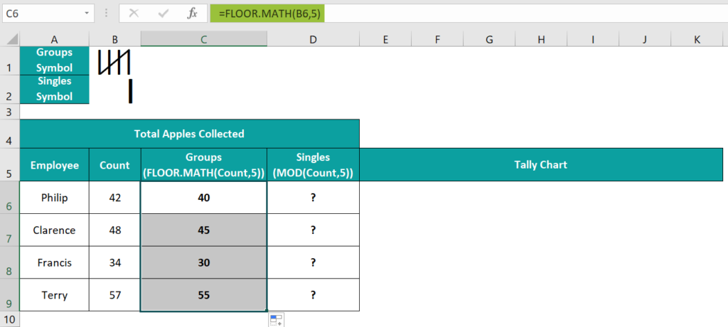 Tally Chart In Excel Uses How To Create Step By Step Examples
