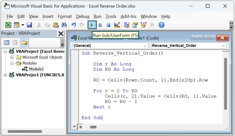 Excel Reverse Order How To Reverse Rows Top 3 Methods