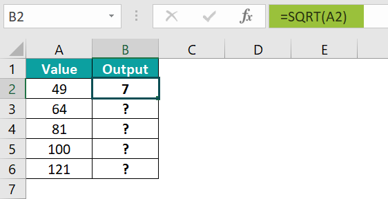 Square Root In Excel SQRT Example Formula How To Use Square Root In Excel SQRT Example Formula How To Use