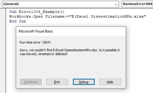VBA 1004 Error - Definition, Top 6 Run-time Errors with Solutions VBA 1004 Error - Definition, Top 6 Run-time Errors with Solutions