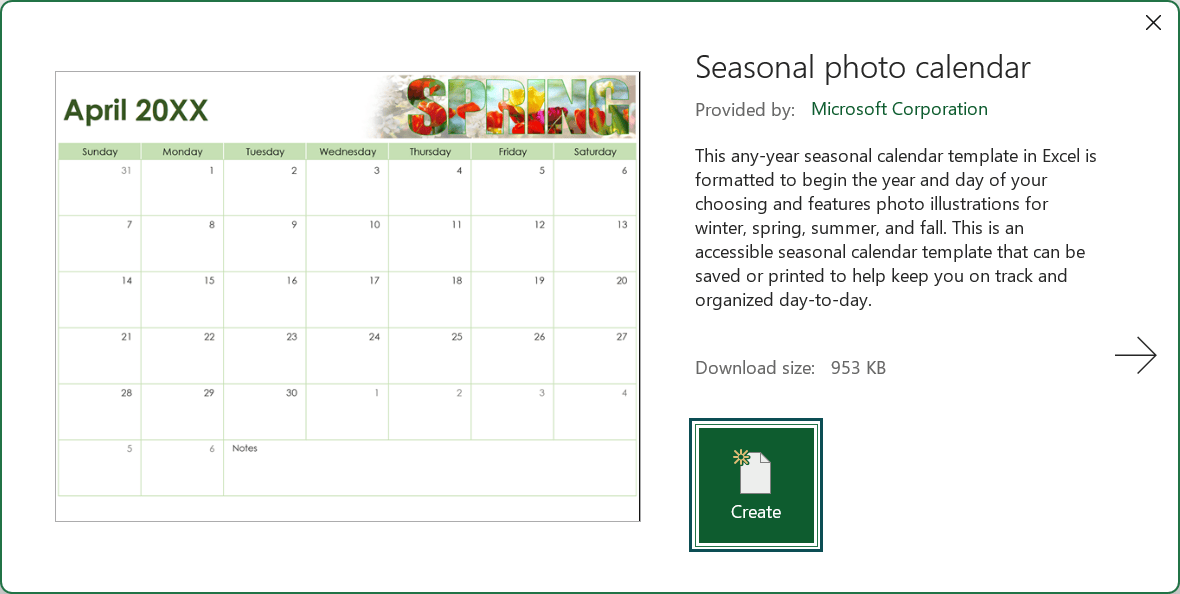 Calendar Template In Excel - Create Simple & Dynamic Calendar