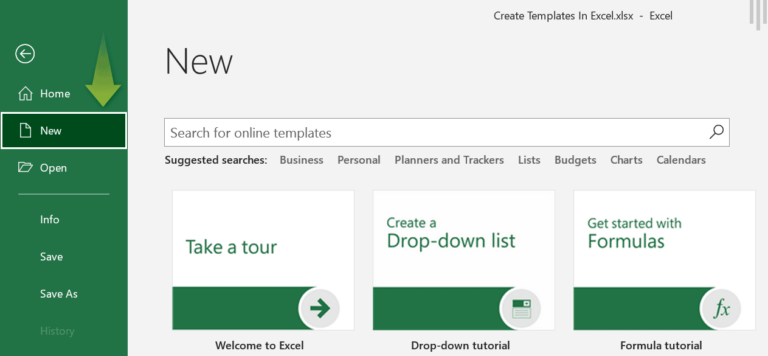 Excel Templates - How to Create, Select & Use Custom Templates?