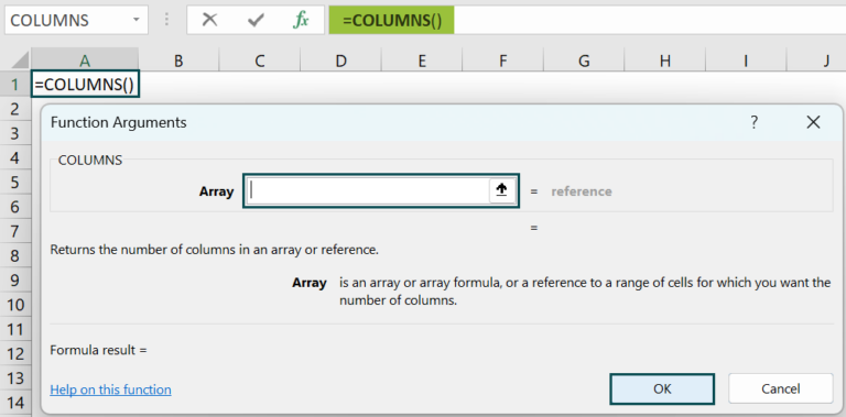 COLUMNS Function in Excel - Formula, Examples, How to Use?