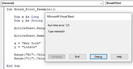 VBA Break - How to Apply? (For Debugging & Code Exit) VBA Break - How to Apply? (For Debugging & Code Exit)
