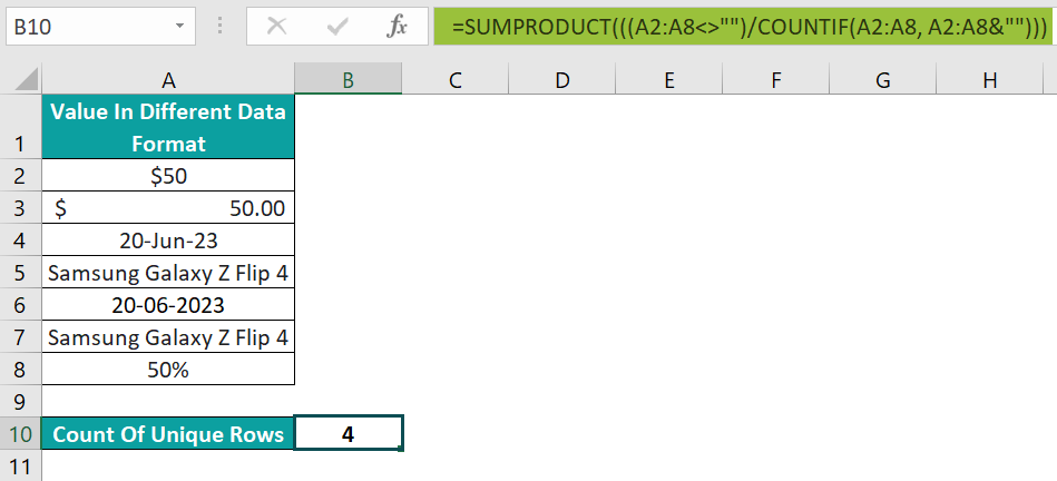 Count Rows In Excel - Top 6 Ways with Step by Step Examples Count Rows In Excel - Top 6 Ways with Step by Step Examples