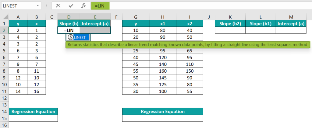 Equations In Excel - How to Use with Step by Step Examples