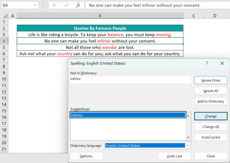 Spell Check In Excel - Examples, Autoc, How To Do / Enable?
