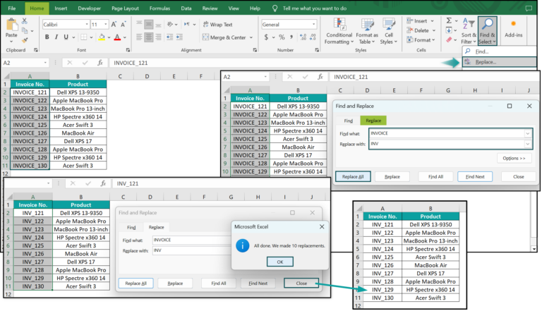 Find And Replace In Excel - Top 3 Methods, Examples, Shortcut