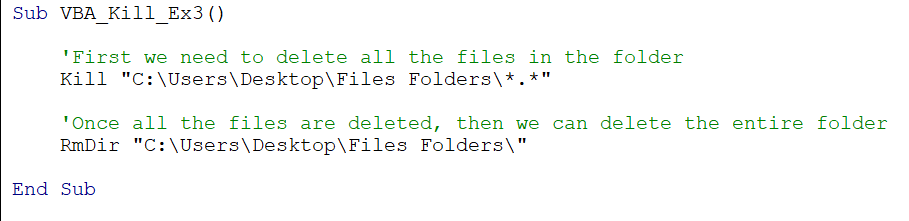 Vba Delete File In Excel Examples Kill Method How To Delete
