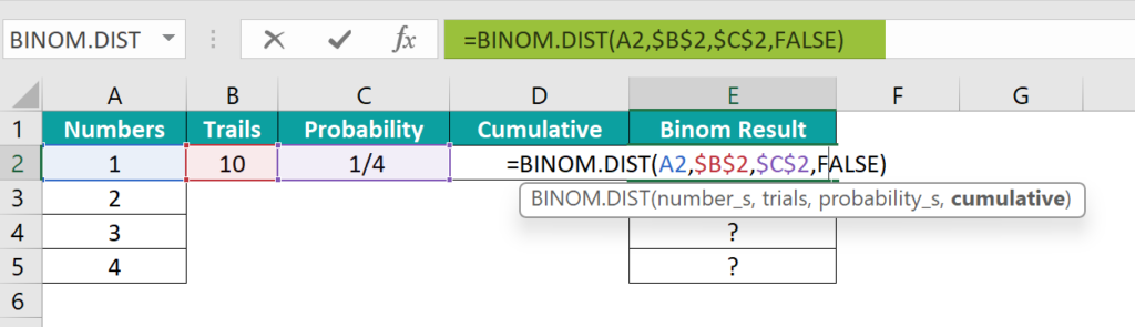 BINOM.DIST Excel - Syntax, Steps, Examples, How to Use?