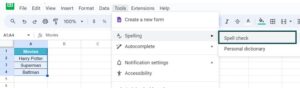 Spell Check In Google Sheets - Features, Examples, How it Works