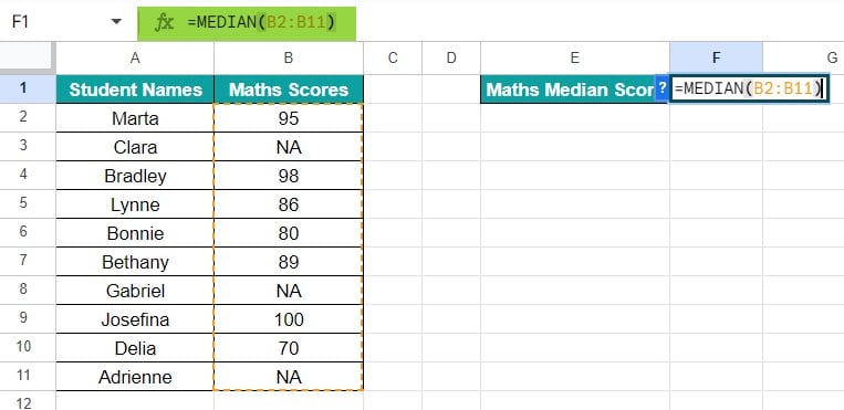 MEDIAN Google Sheets Function - Formula, How to Use? MEDIAN Google Sheets Function - Formula, How to Use?