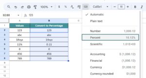 Percentage In Google Sheets - Formula, How To Calculate?
