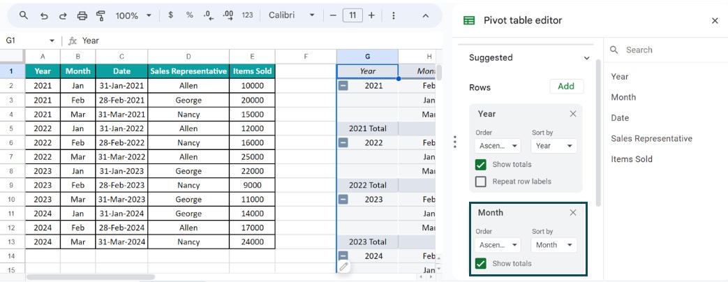 Pivot Table Group By Month In Google Sheets - How to Use?