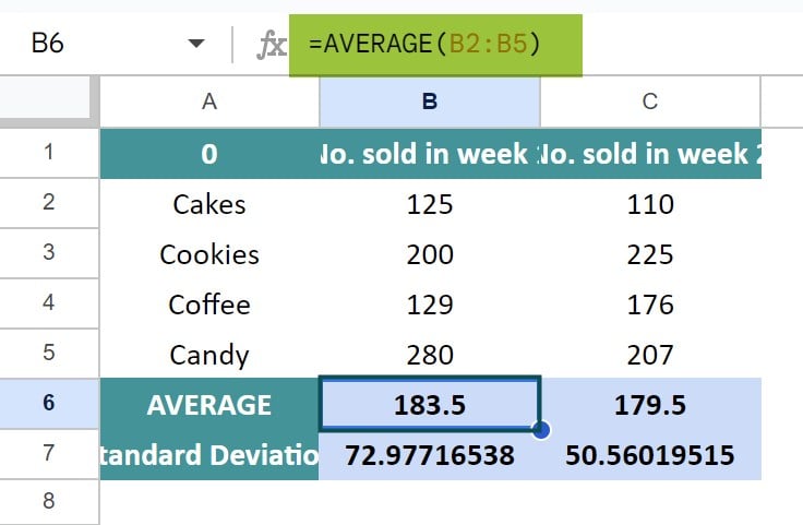 Standard Deviation in Google Sheets - Formula, How to Find?