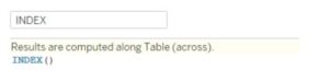 Tableau Index Function - Syntax, Examples, How to Create / Use?