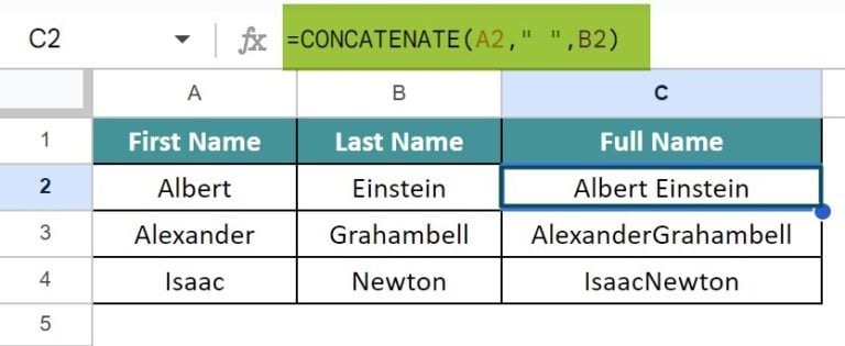 Concatenate In Google Sheets - Syntax, Examples, How To Use?