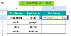 PROPER Google Sheets Function - Formula, How to Use?
