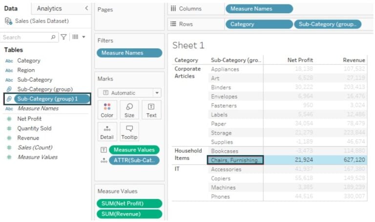 Tableau Group - Step by Step Examples, How to Create and Edit?