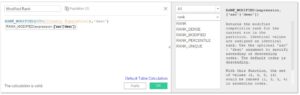 Tableau RANK Function - Syntax, Variants, Examples, How to Use?