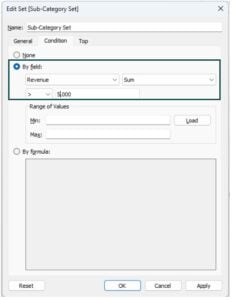 Tableau Set - Step by Step Examples, How to Create and Edit?