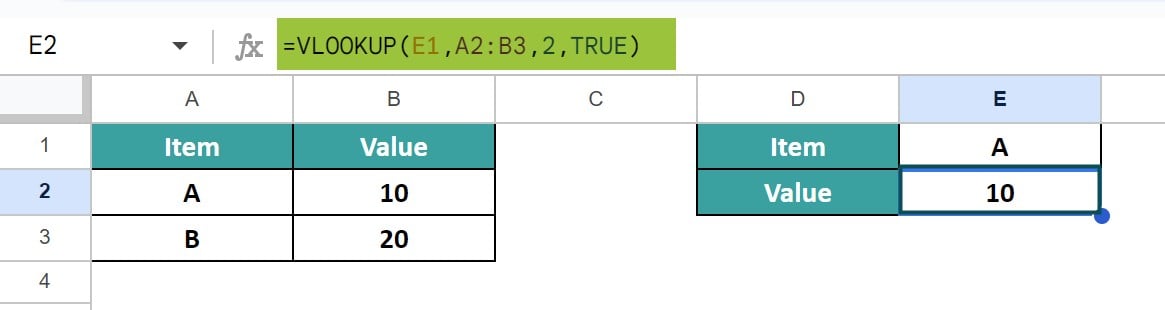 VLOOKUP True In Google Sheets - What Is It, Formula, How to Do