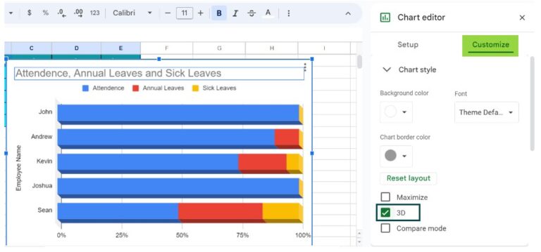 100 Stacked Bar Chart In Google Sheets - Types, How To Create?