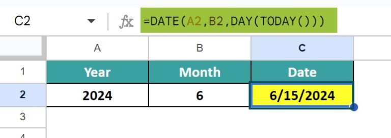 DATE Function In Google Sheets - Examples, Formula, How to Use
