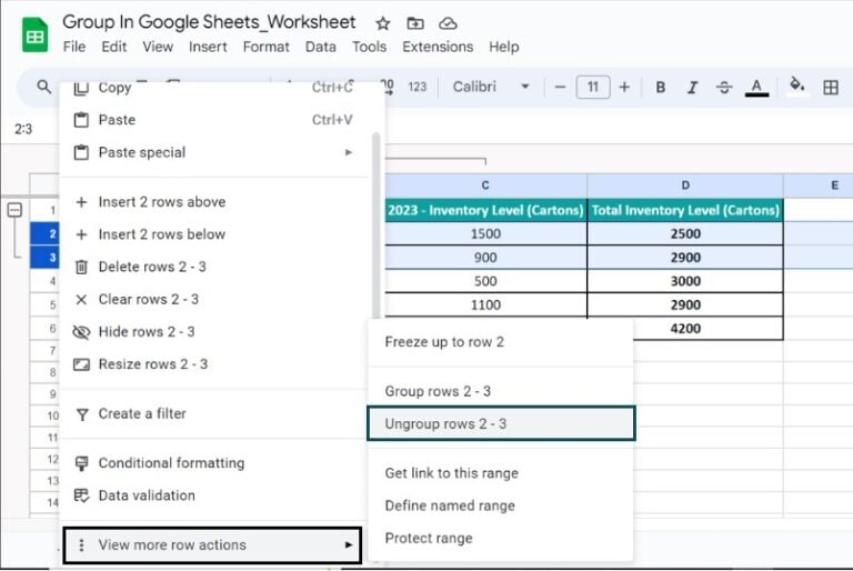 Group In Google Sheets - Definition, Shortcuts, How To Group?
