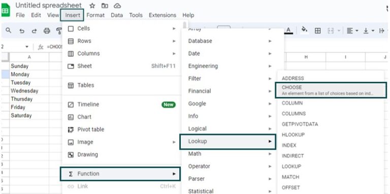 CHOOSE Function in Google Sheets - Examples, How to Use?