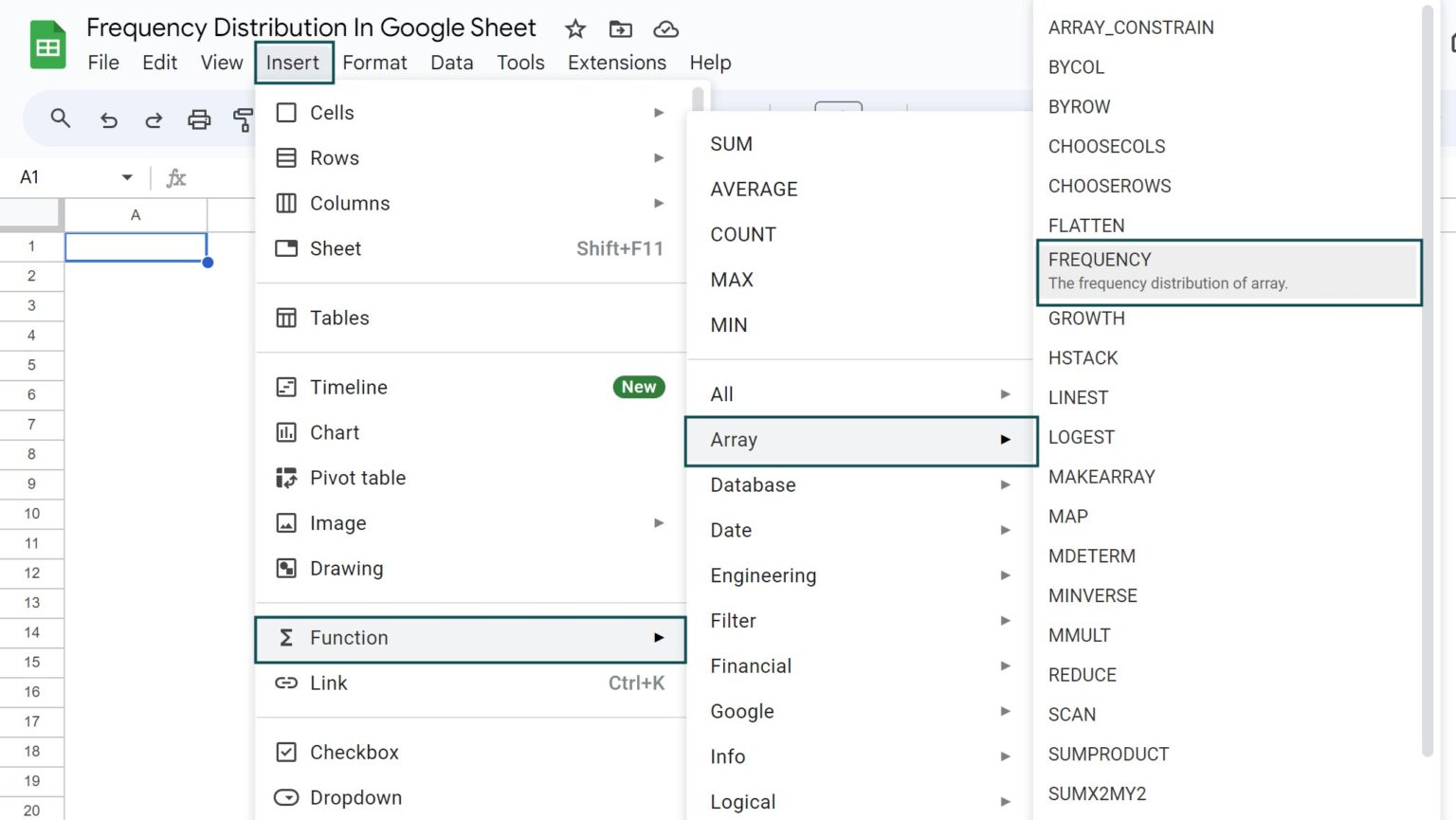 Frequency Distribution In Google Sheets - Examples, How To Use?
