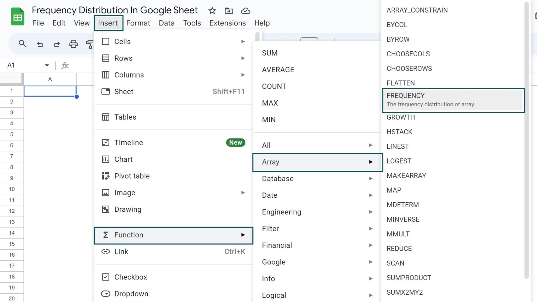 Frequency Distribution In Google Sheets - Examples, How To Use?