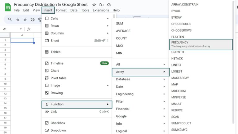 Frequency Distribution In Google Sheets - Examples, How To Use?