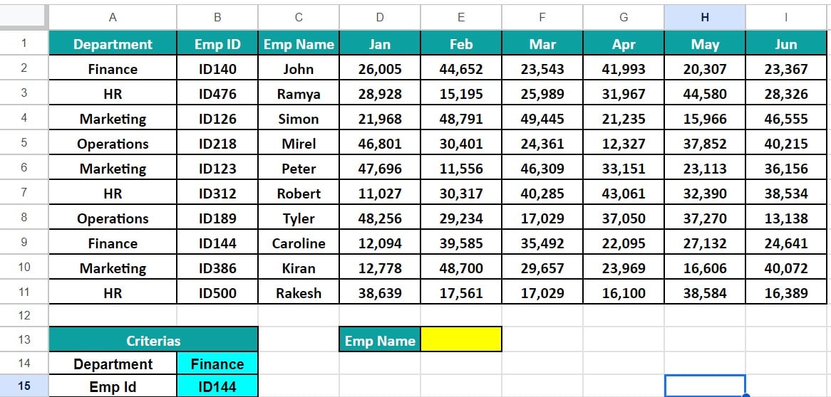 XLOOKUP With Multiple Criteria In Google Sheets - How To Use?
