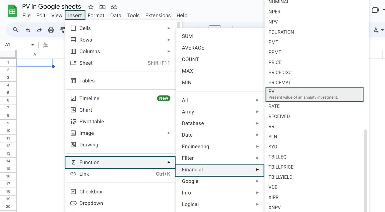 PV in Google Sheets - Definition, Examples, How to Calculate?